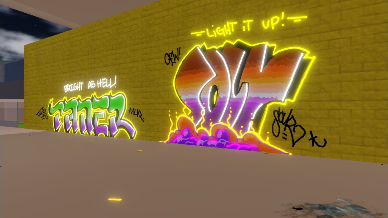@Roblox graffiti on urban spray paint photo dump 2 - YouTube
