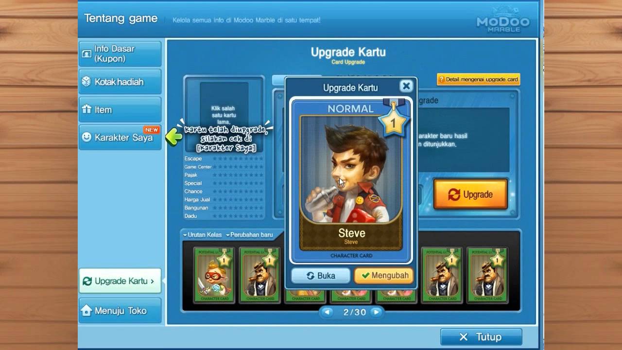Tutorial Upgrade Character Card - YouTube