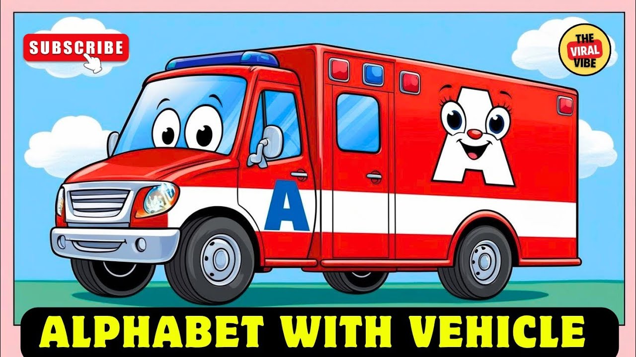 Let's Learn Vehicle Names With Alphabet |Alphabet With Vehicle | # ...