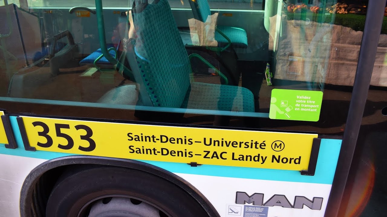Ligne 353 — MAN NL 223 RATP BUS | 9128 - YouTube