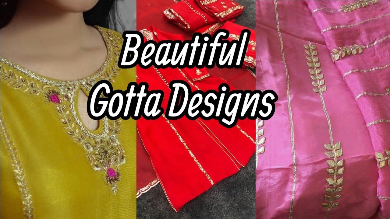 Beautiful Gotta Patti Dresses | Gotta Designs Dresses Ideas ...