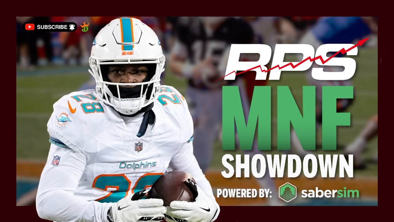 NFL DFS Lineup Builder | WEEK 4 | 9/30 - MNF SaberSim Preview - YouTube