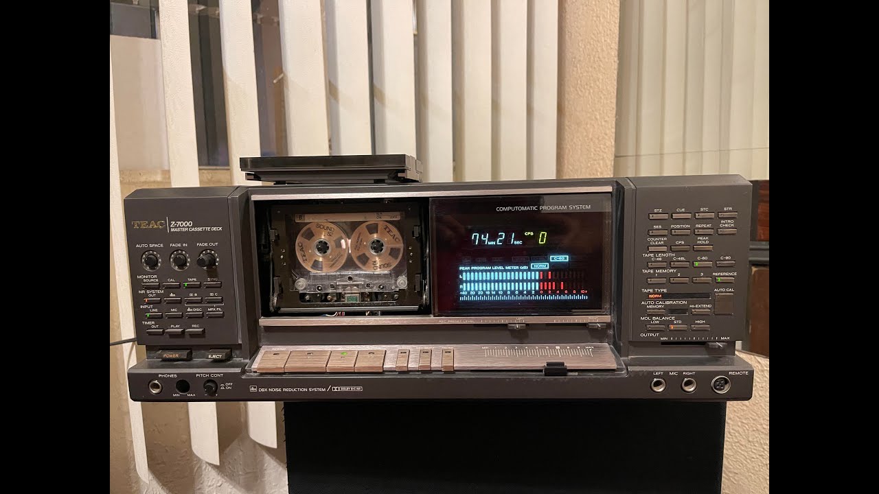 TEAC Z - 7000 MASTER CASSETTE DECK - YouTube
