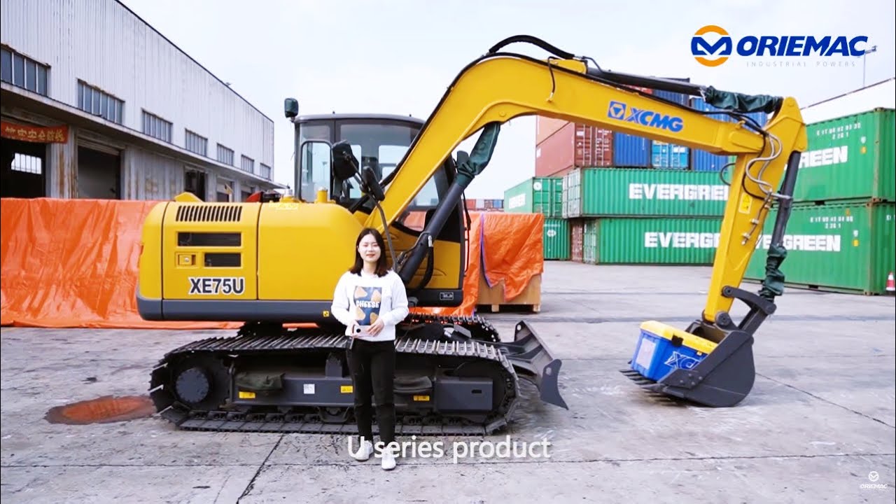 One Unit XCMG XE75U Crawler Excavator Exported to Canada - YouTube