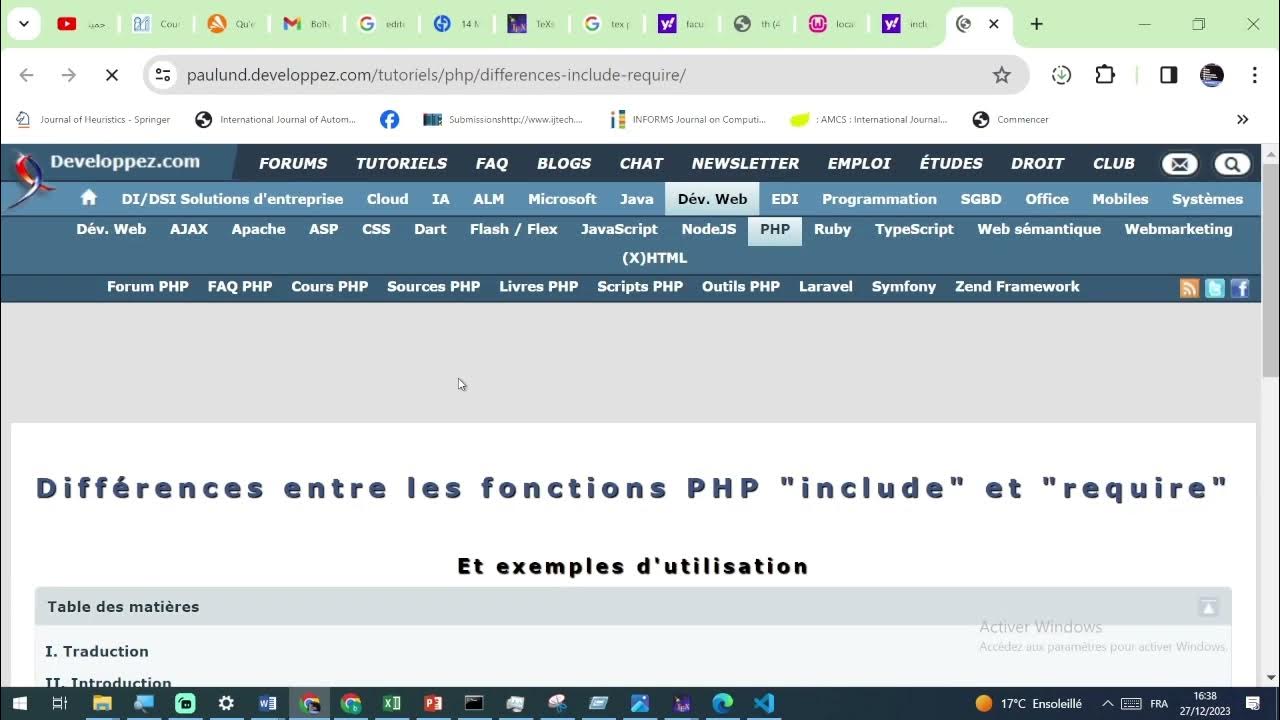 PHP TP gestion etablissement partie 1 - YouTube
