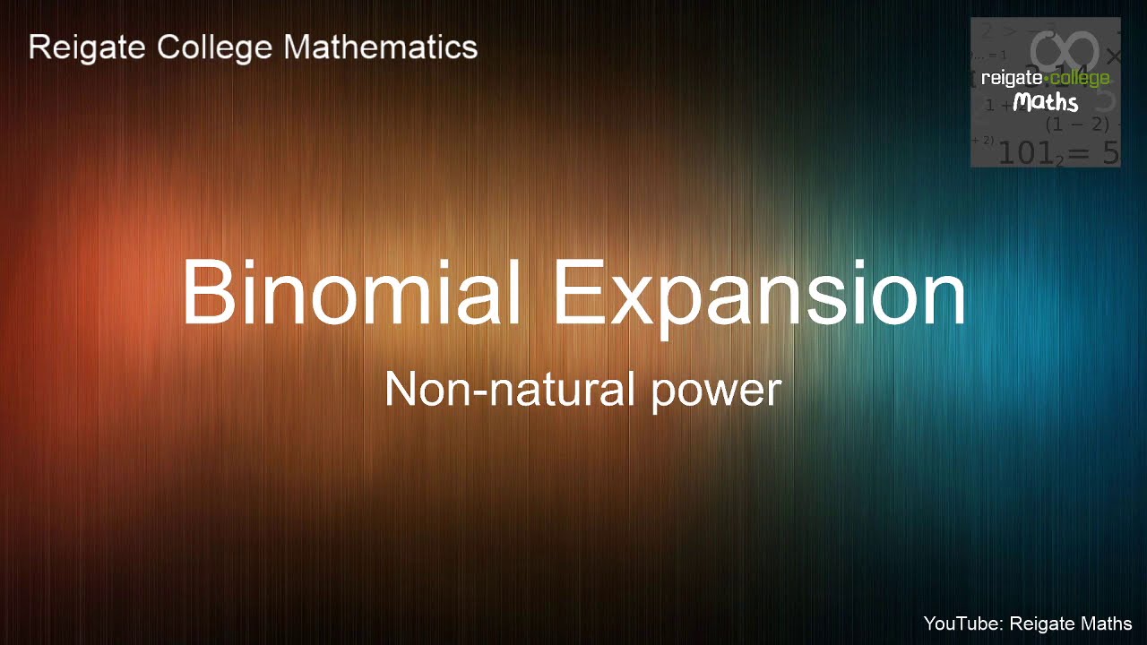 Y2 A Level Maths: Binomial Expansion 1 - YouTube