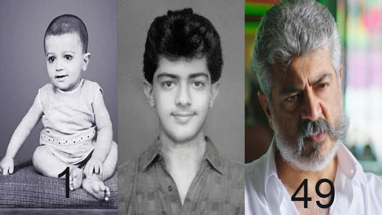 Ajith Kumar Transformation From 1 To 49 Years Old 2020 - YouTube