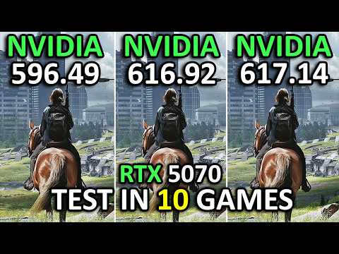 Nvidia Drivers (596.49 vs 616.92 vs 617.14) | Better Driver or Not? | RTX 5070
