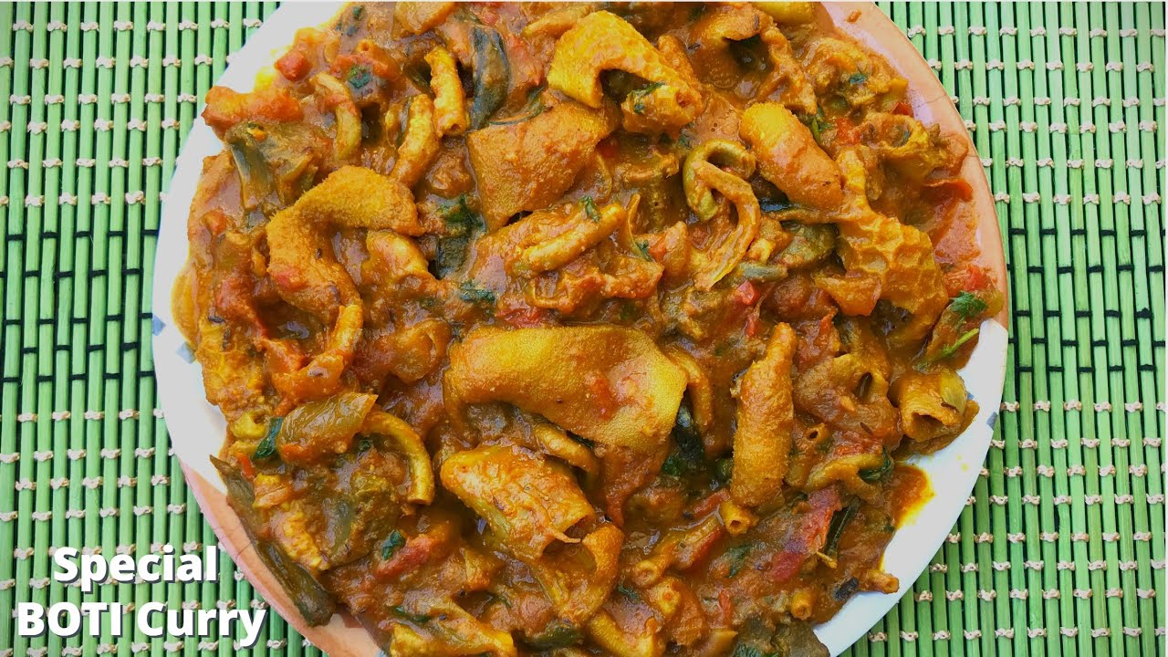 Boti Curry Recipe | బోటి కూర తయారీ | Telangana Style Boti Curry ...