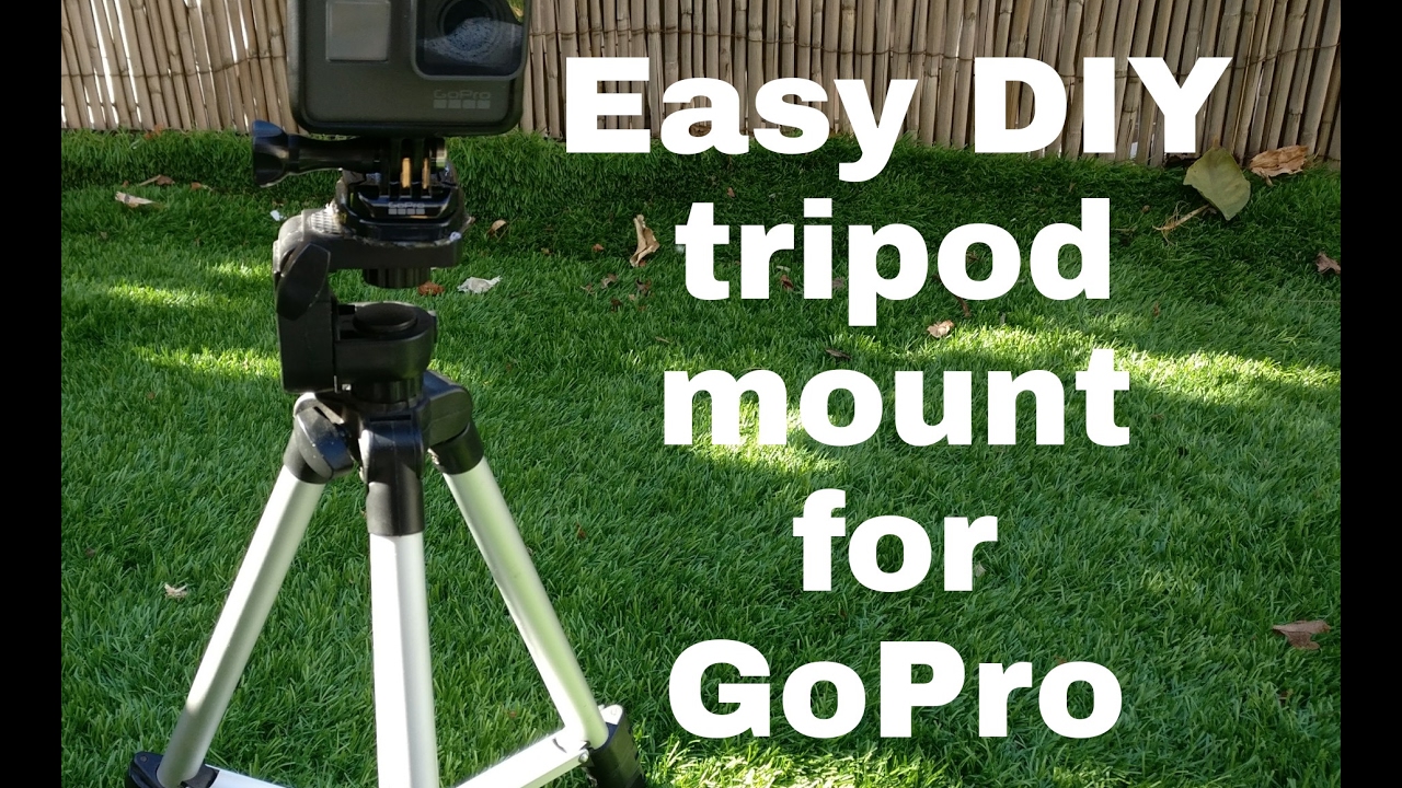 Easy DIY tripod mount for GoPro - YouTube