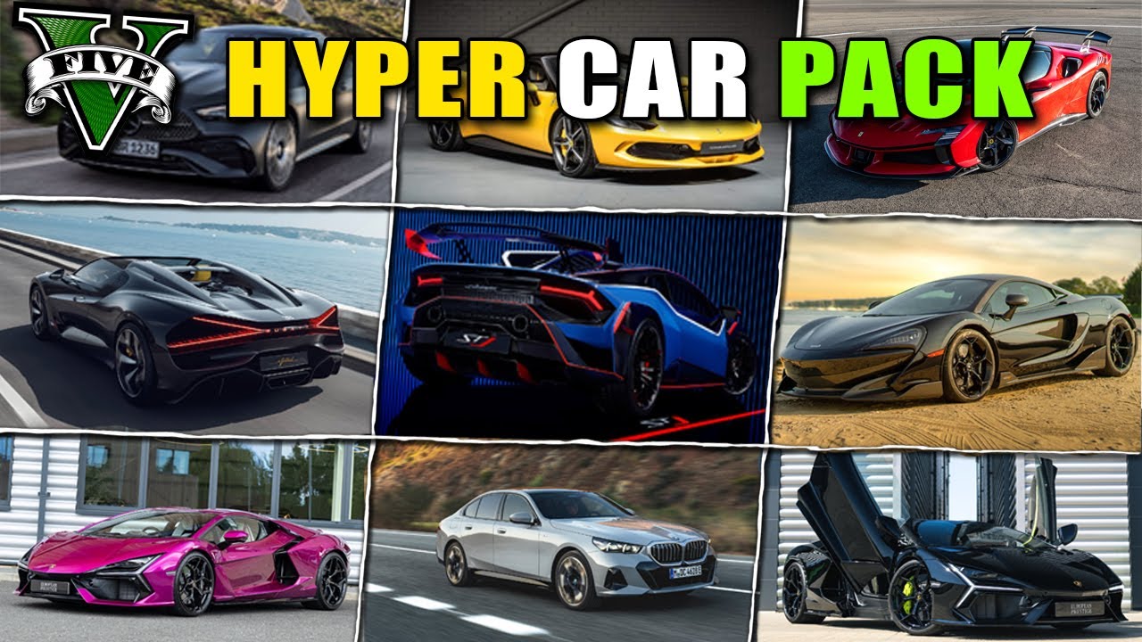 HOW TO INSTALL HYPER SUPER CAR PACK IN GTA 5 || EASY METHOD!! ADD-ON ...
