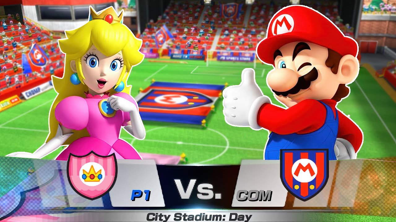 Mario Sports Superstars - Team Peach Vs Team Mario Who will win? - YouTube