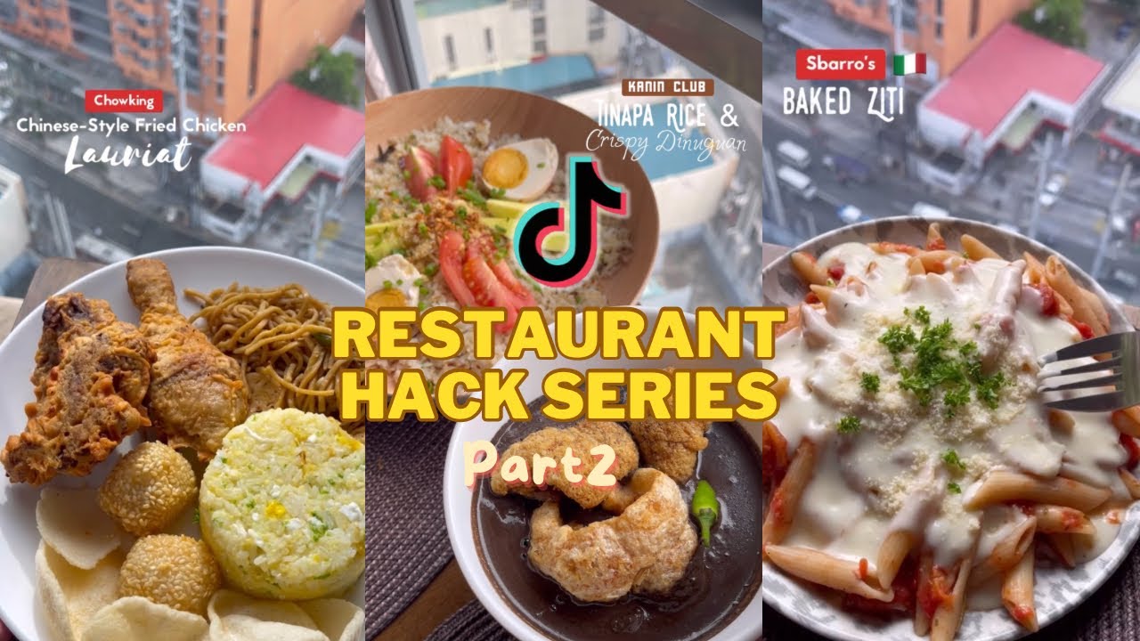 Restaurant Hack Series Part 2 ( Chowking Lauriat, Sbarro Baked Ziti, Kanin Club Crispy Dinuguan ...