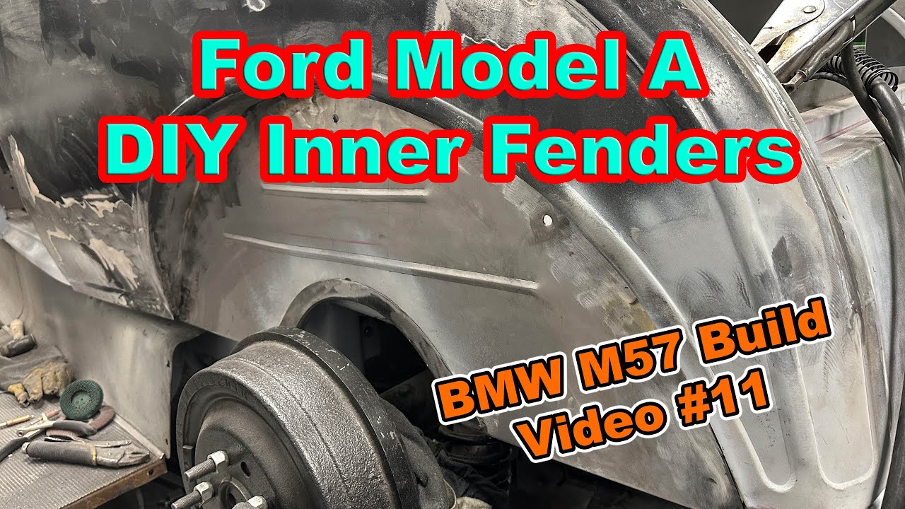 1930 Ford Model A Making Custom Inner Fenders At Home From Scratch (No ...