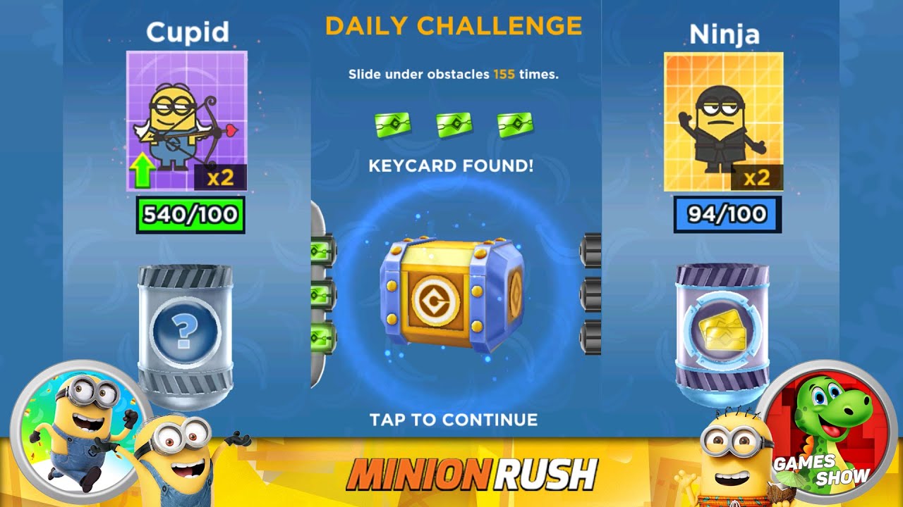 Rewards Daily Challenge & Challenger Prize Pod Minion Rush Despicable ...