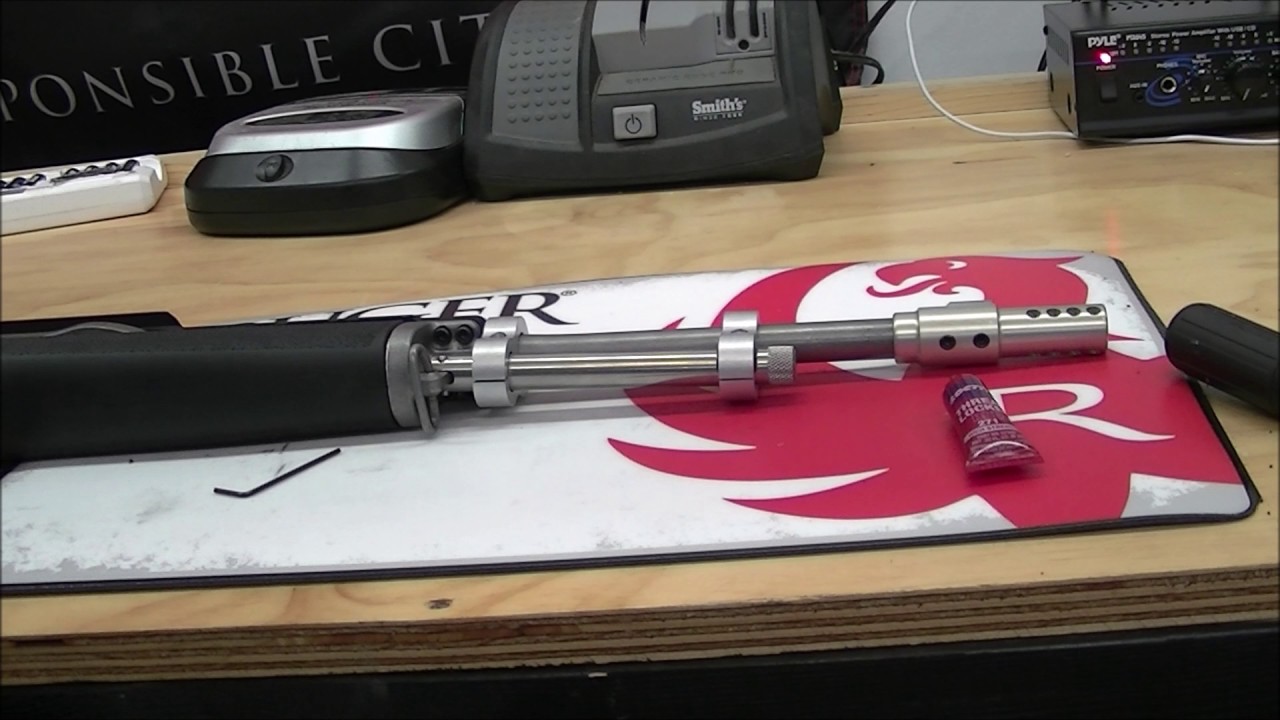 Mo Rod install on 580 series Ruger Mini 14 - YouTube