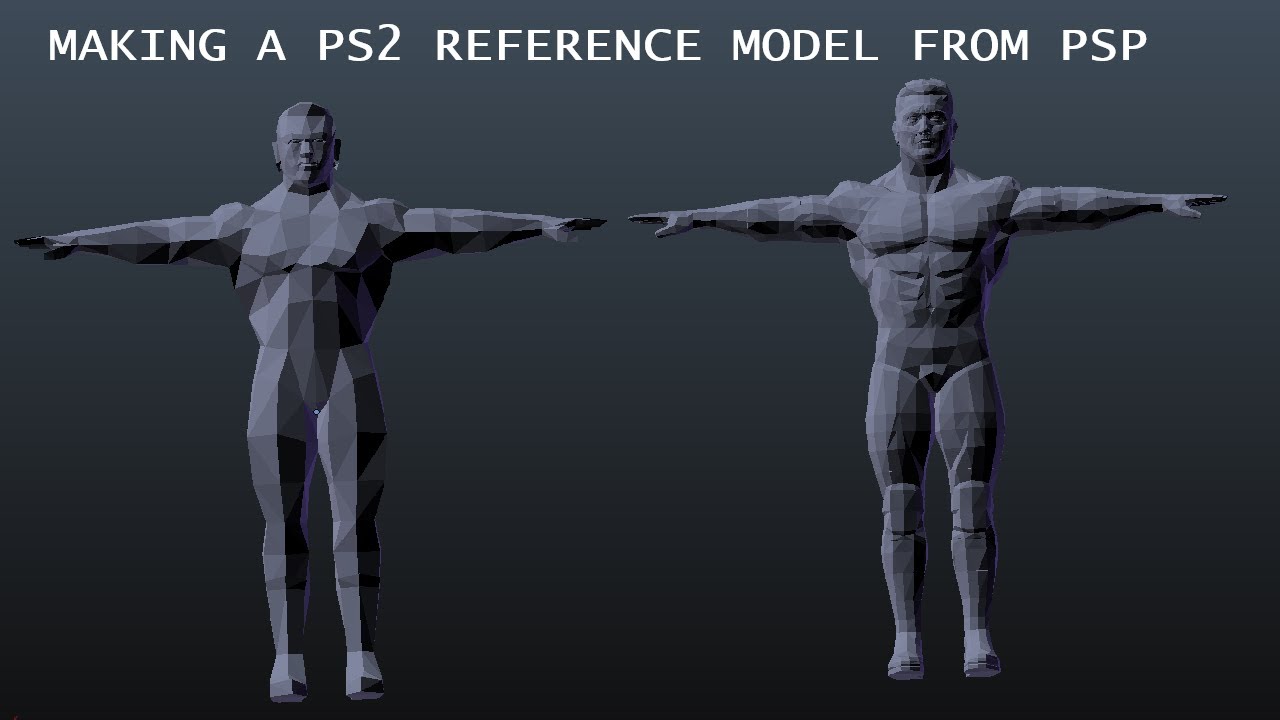 HOW TO MAKE A PS2 REFERENCE MODEL PSP - YouTube