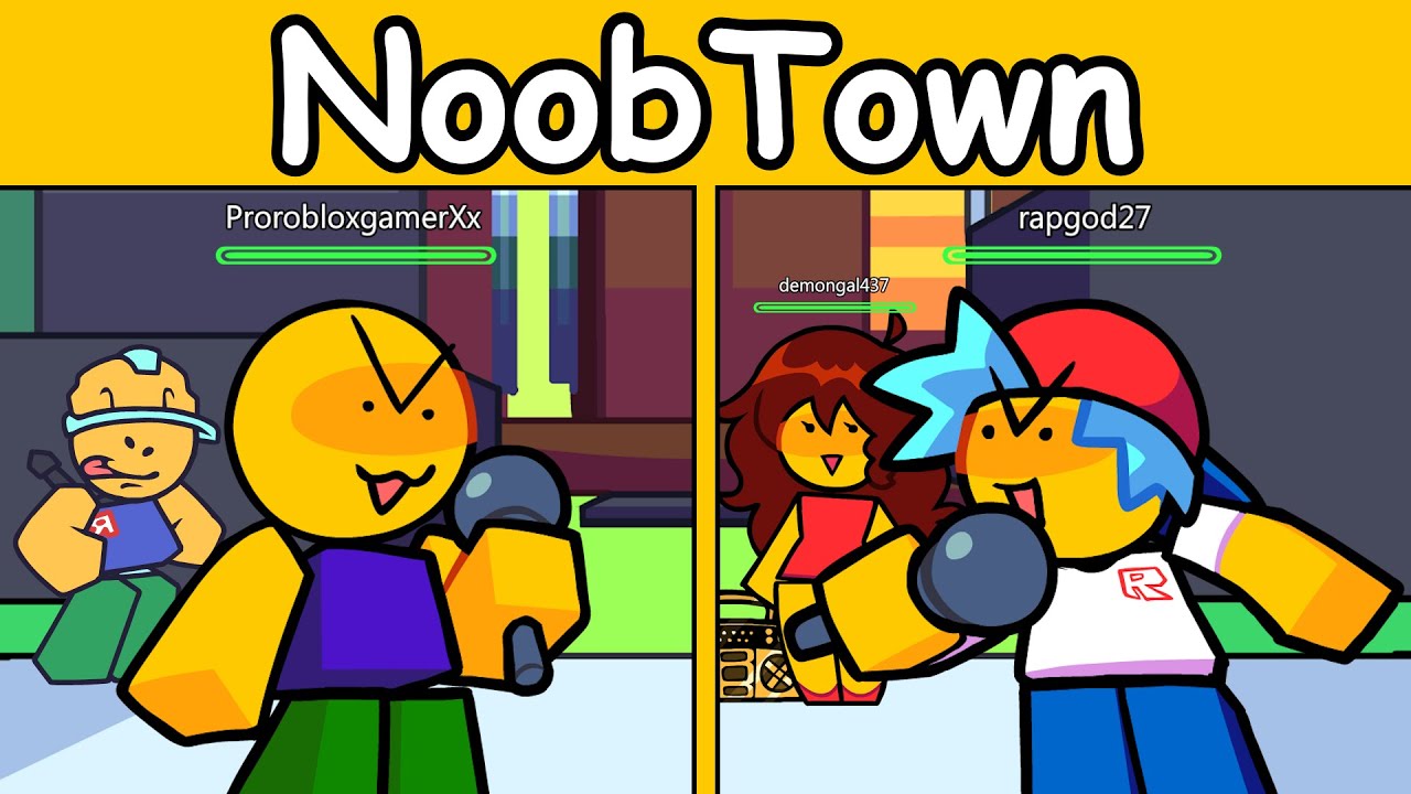 Vs Noob - FNF NoobTown - YouTube