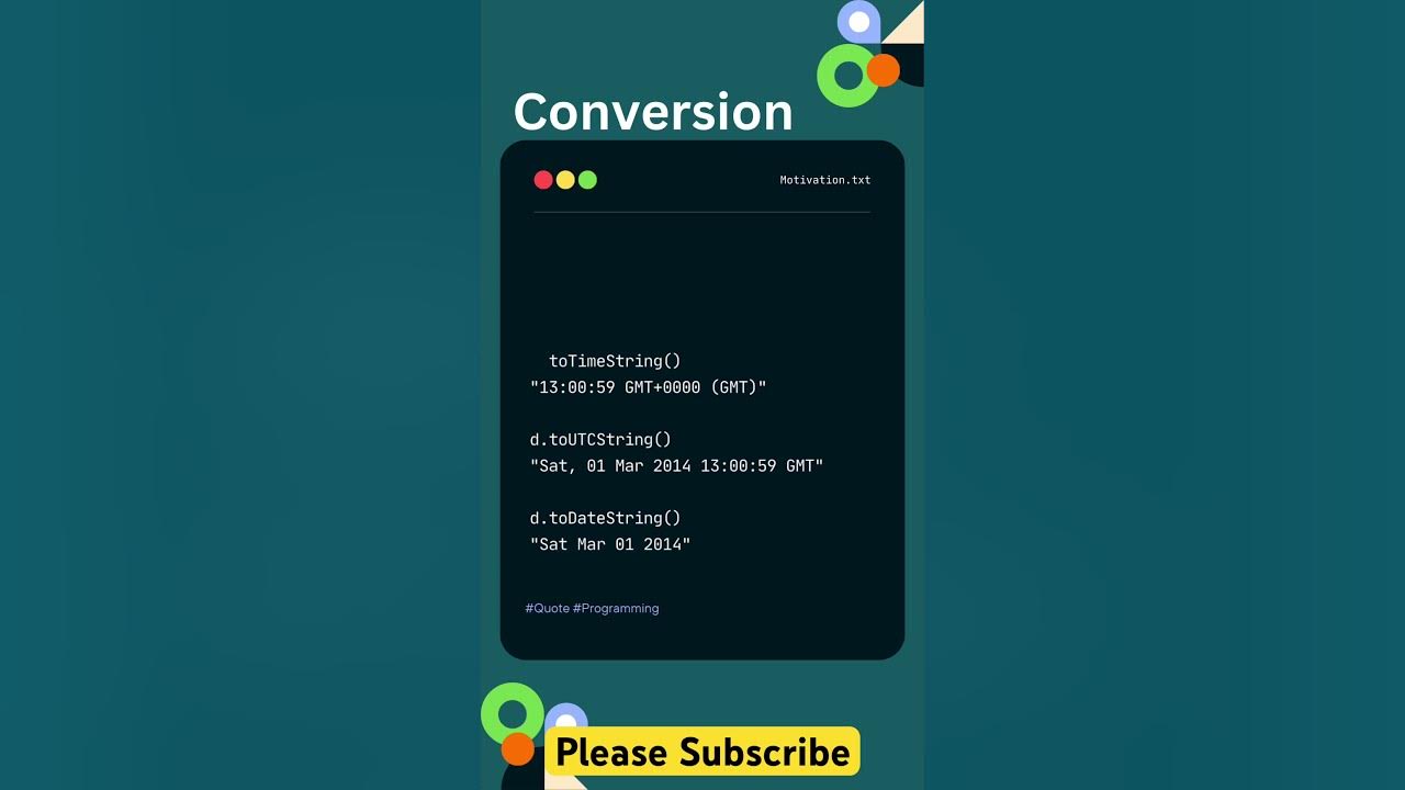 Mastering Javascript Dates A Quick Overview Javascript Youtube