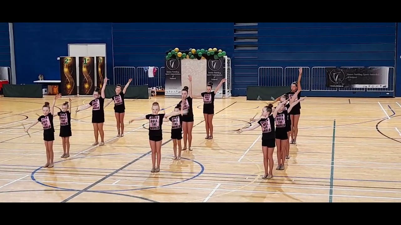 fusion twirlers team dance 2 - YouTube