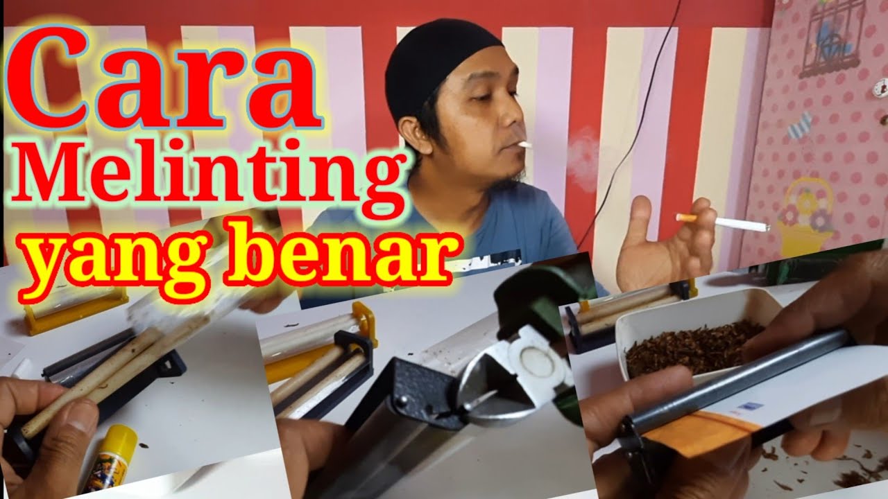 cara melinting udut pakai alat sederhana, hasil lintingan rapi ...