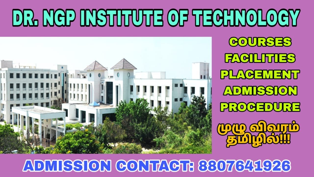 Dr.N.G.P. Institute of Technology coimbatore - YouTube