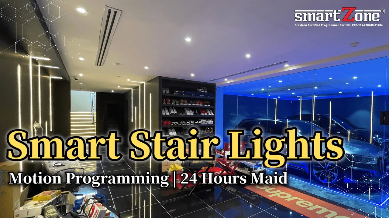SmartZone - Smart Stair Lights - SmartZone Malaysia Smart Home System - YouTube