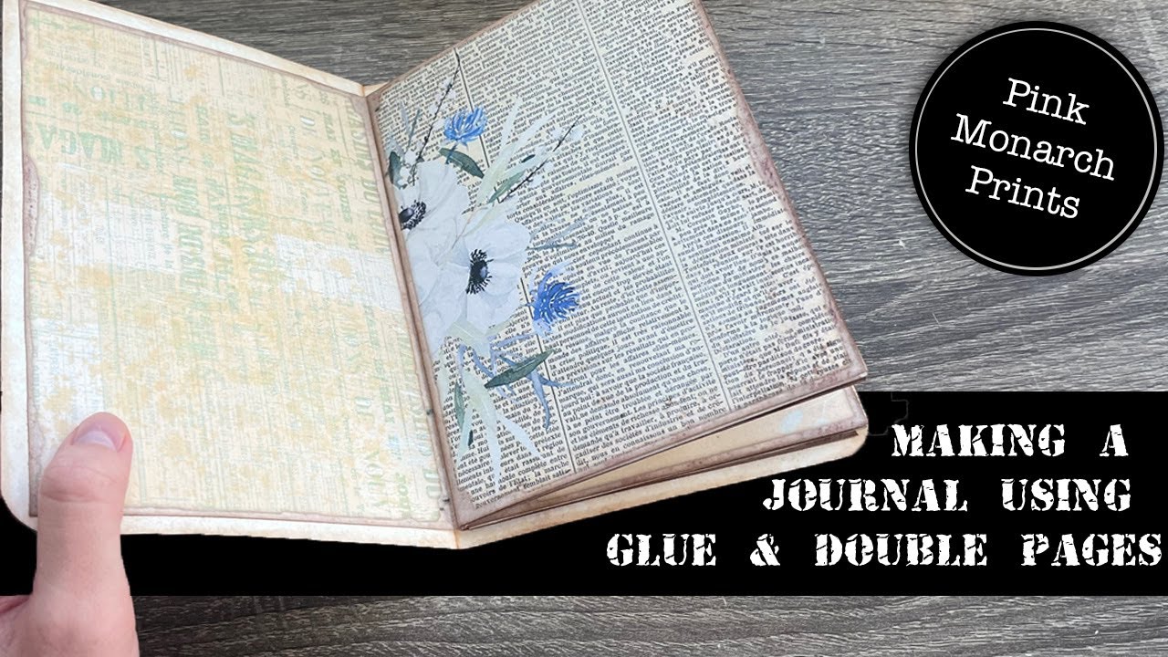 THE EASIEST JOURNAL you can make with just glue. HOW TO USE DOUBLE ...