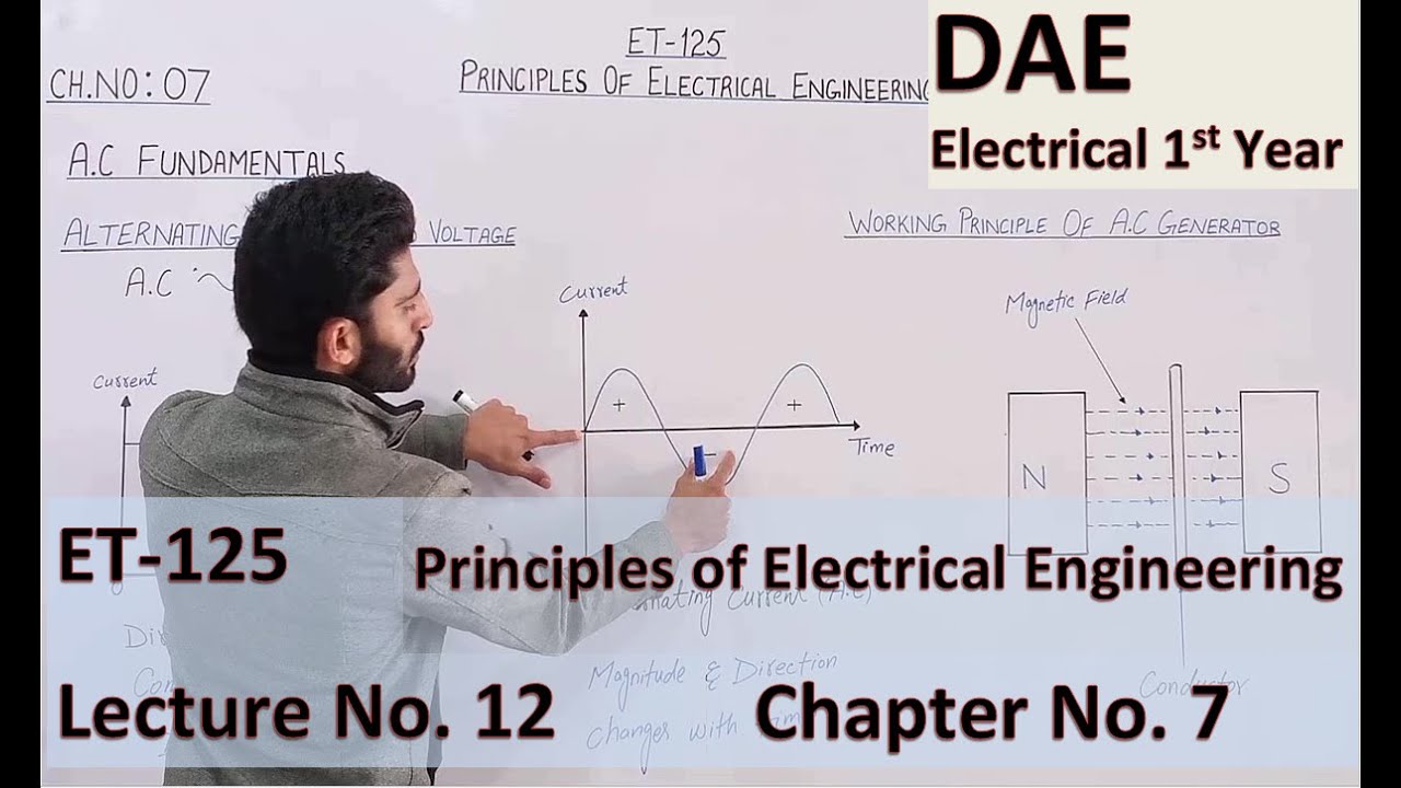 | Lec.12| ET-125 |Principles of Electrical Engineering| Ac Current ...