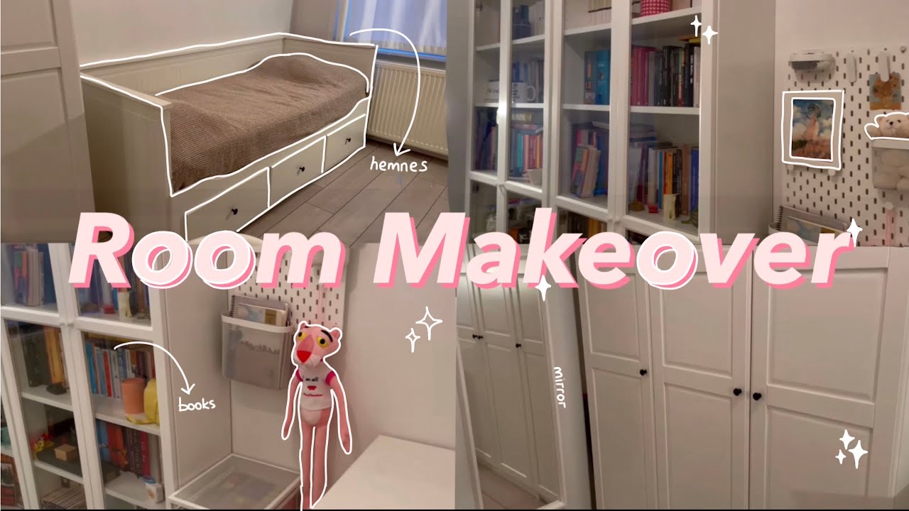 Aesthetic Room Makeover 🌷 White, minimal and Pinterest inspired - YouTube