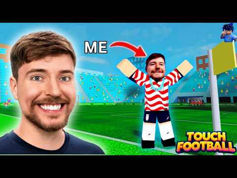 I Became MR BEAST In Touch Football... (Roblox)