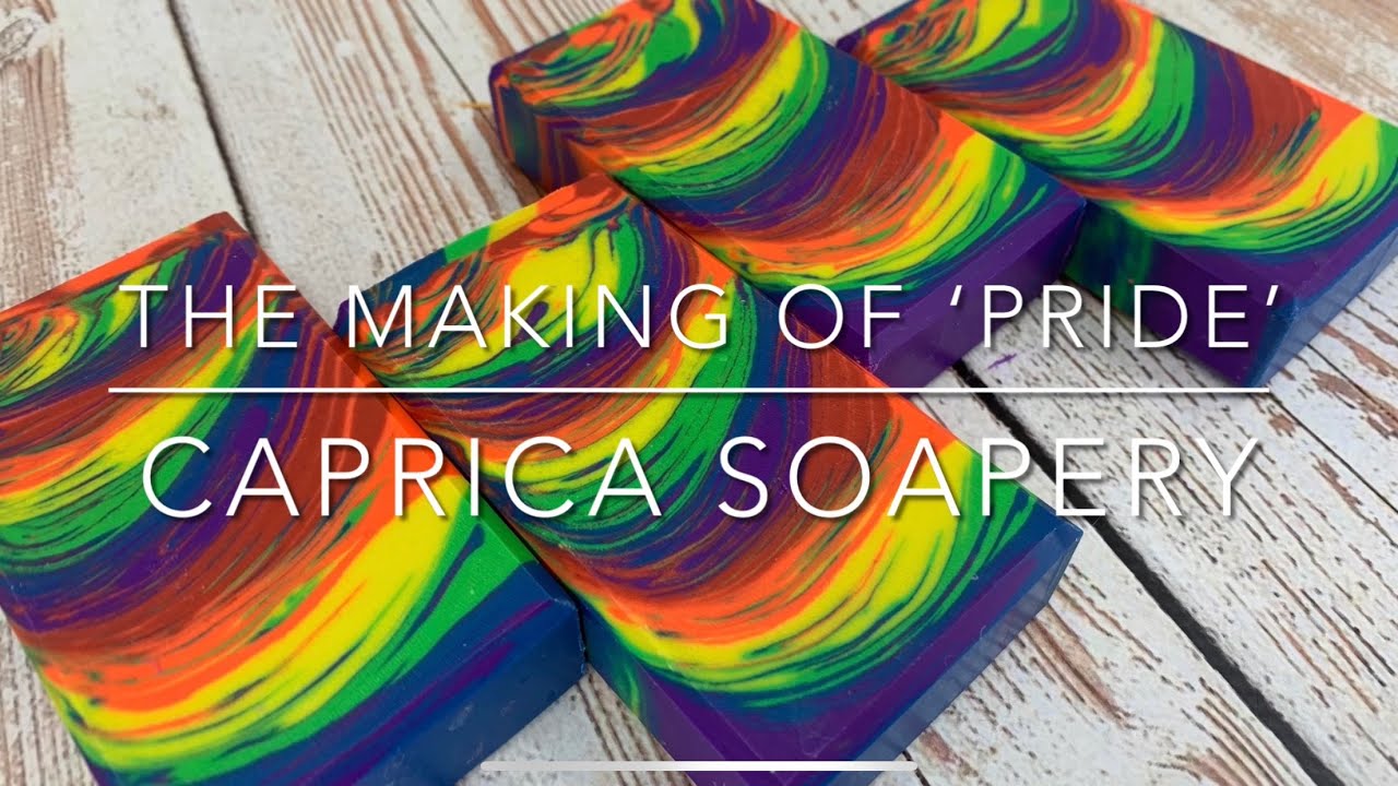 Rainbow Pride Soap - How To Make One Pot Wonder OPW Tutorial Soapmaking Cold Process Soap - YouTube
