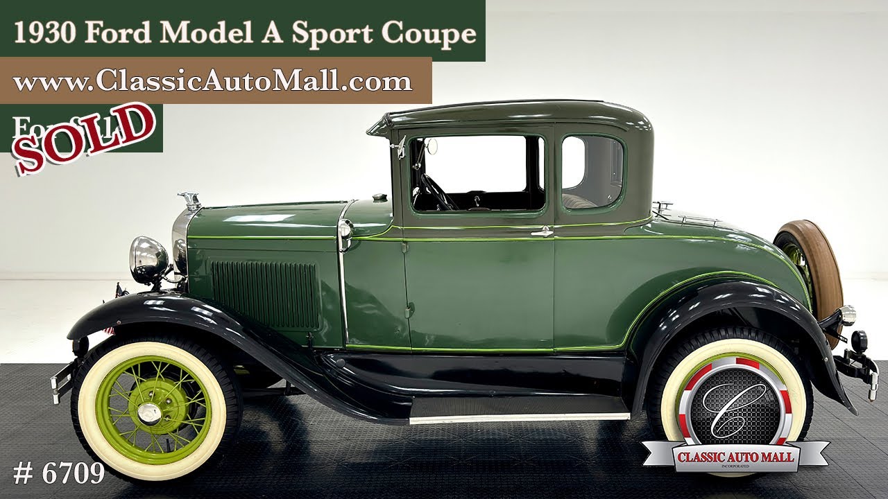 1930 Ford Model A Sport Coupe - Sold - Consignments at Classic Auto ...