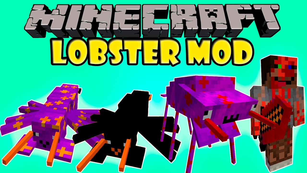 LOBSTER MOD v3.0 - LOBSTERZILLA, Langosta BOSSES y mas! - Minecraft mod ...