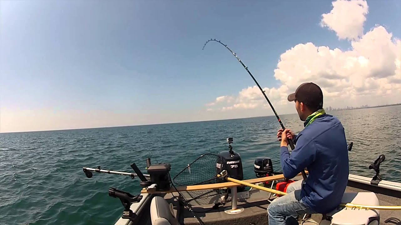 FISHING SOLO double header King salmon! - YouTube