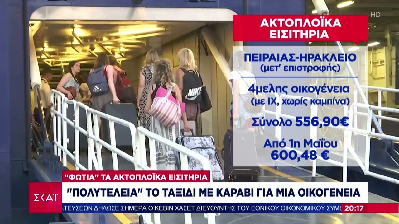 «Φωτιά» τα ακτοπλοϊκά εισιτήρια – «Πολυτέλεια» το ταξίδι με καράβι για ...