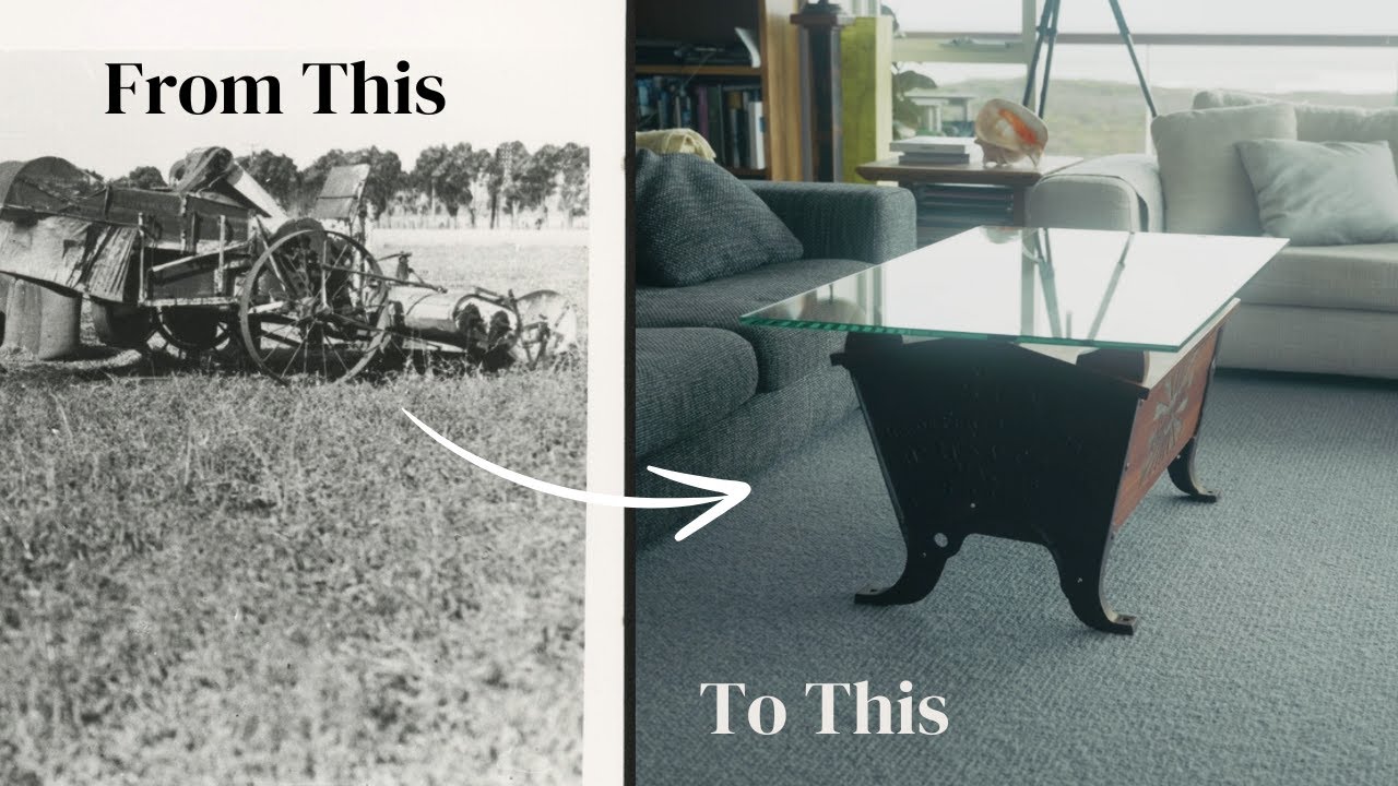 Turning Farm Scraps Into A Coffee Table - YouTube