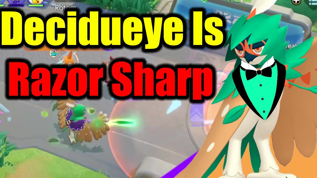 Decidueye Razor Leaf Or Spirit Shackle? INSANE Game! (Pokemon Unite ...