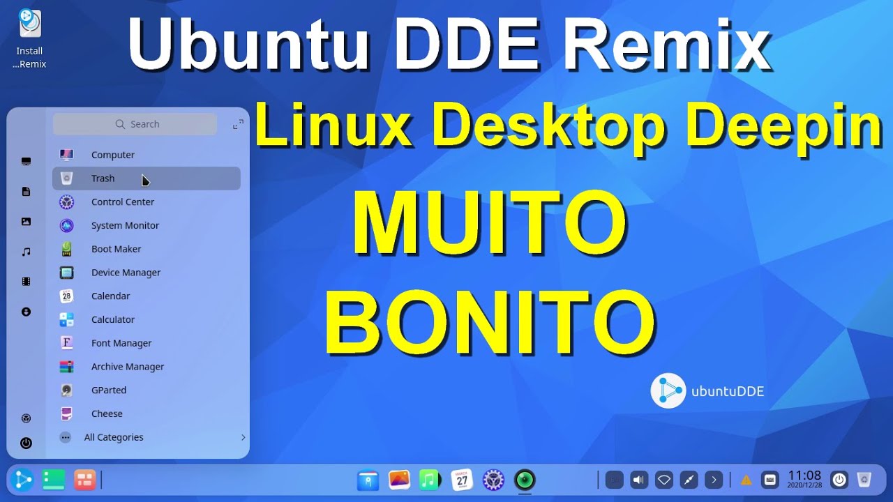 UbuntuDDE Linux é um remix do sistema Ubuntu com Deepin Desktop ...