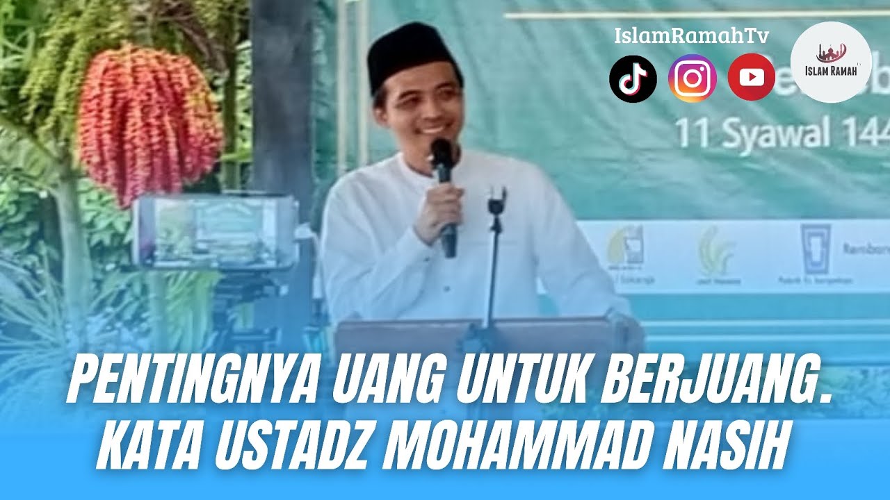 PENTINGNYA UANG UNTUK BERJUANG. KATA DR. MOHAMMAD NASIH - YouTube