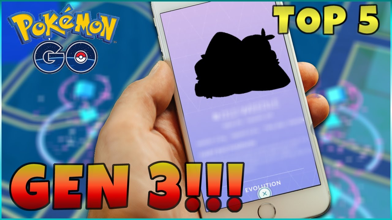 POKEMON GO TOP 5 GENERATION 3 + UPDATE NEWS AND 10KM EGG HATCHING - YouTube