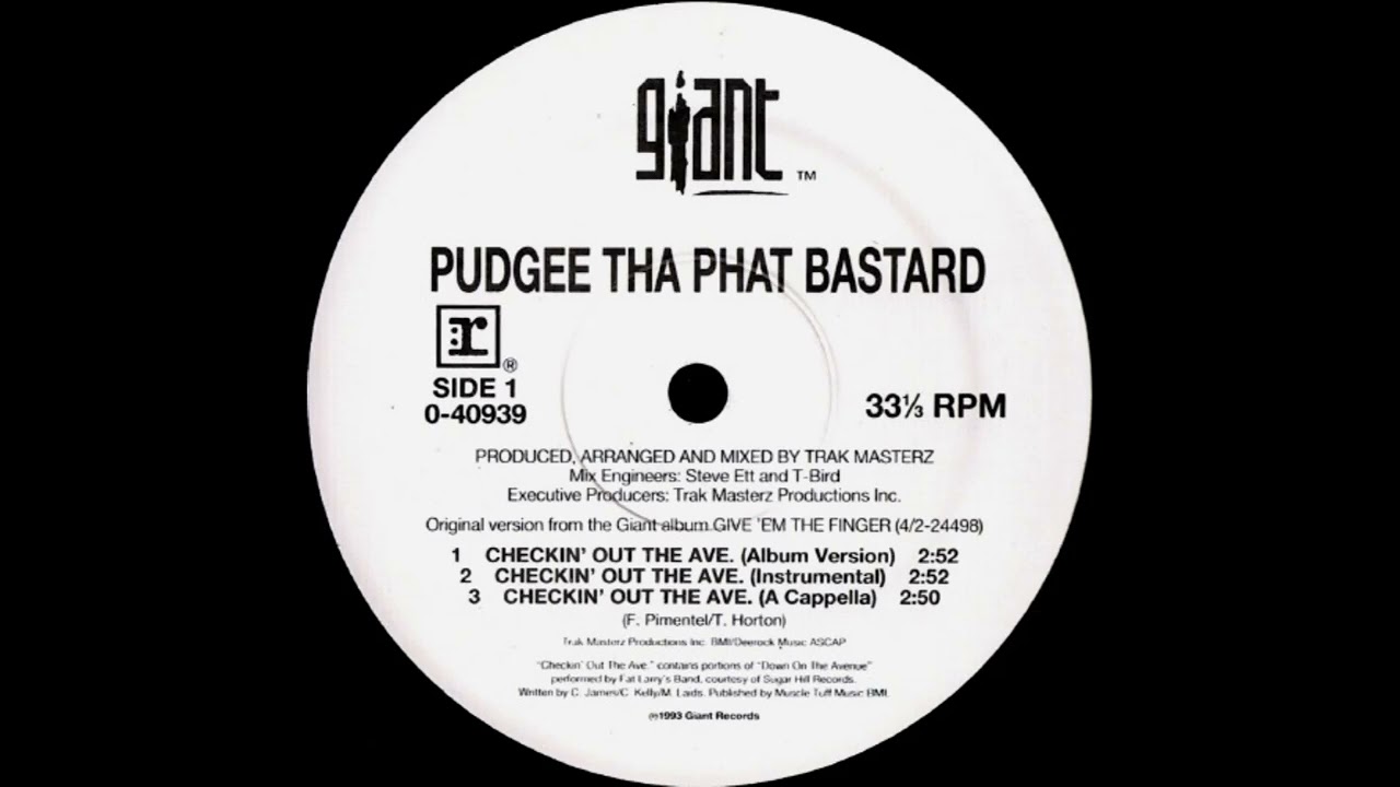Pudgee Tha Phat Bastard - Checkin' Out The Ave. (Acapella) - YouTube