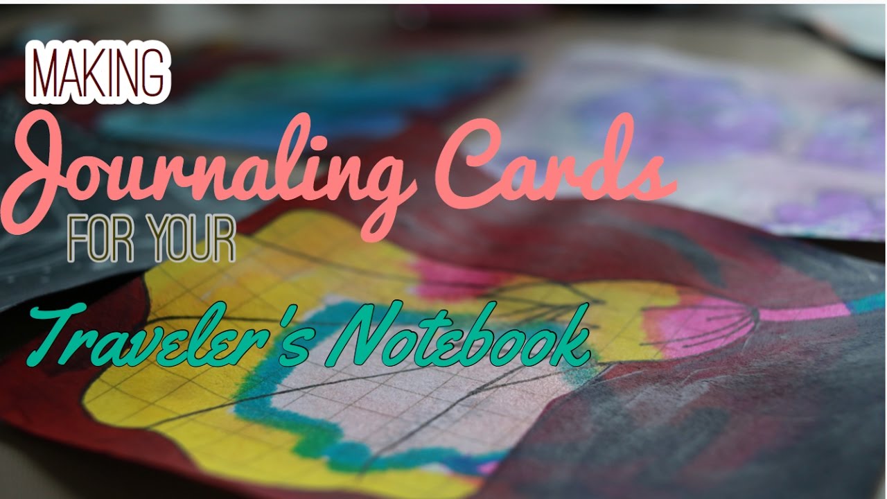 Making Journaling Cards for Traveler's Notebook - YouTube