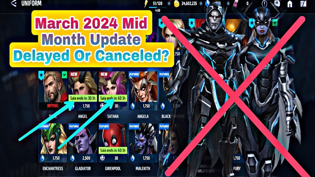March 2024 Mid Month Update Delayed Or Canceled? - Marvel Future Fight ...