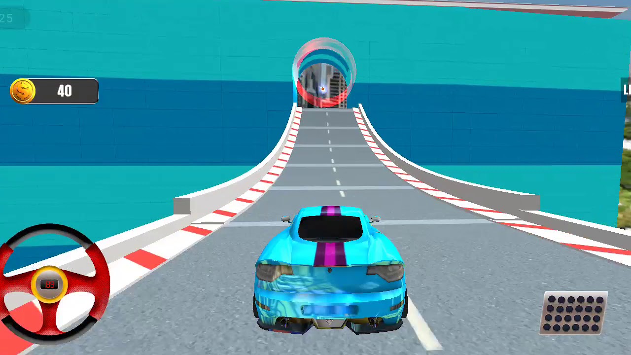 Car racing stunt game impossible track car stunt game - YouTube