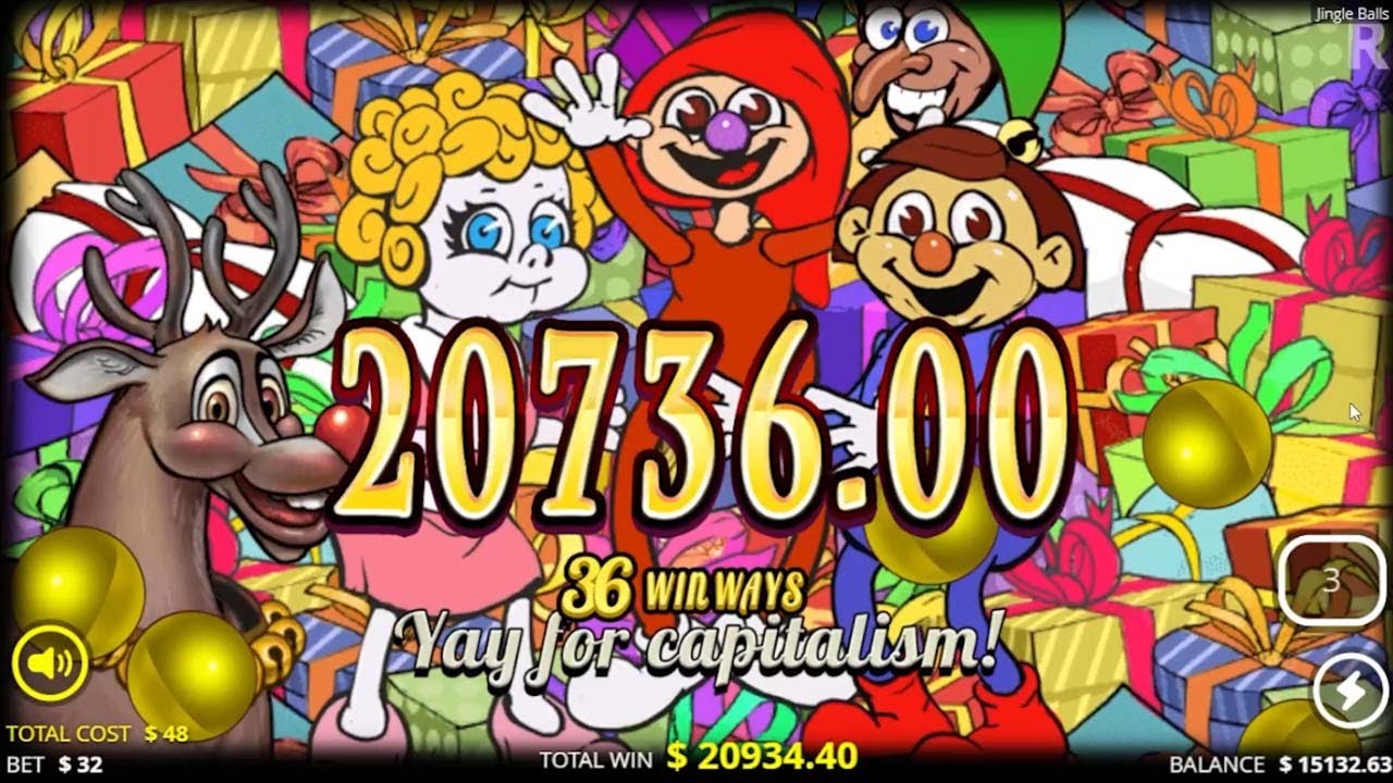 Heavy bet gives a heavy win of $22k – Jingle Balls all the way! - YouTube