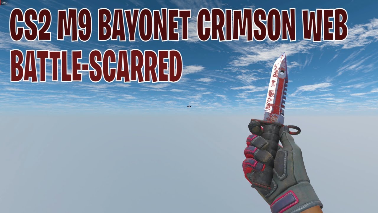 M9 Bayonet Crimson Web (Battle-Scarred) | CS2 Skin Showcase #415 - YouTube