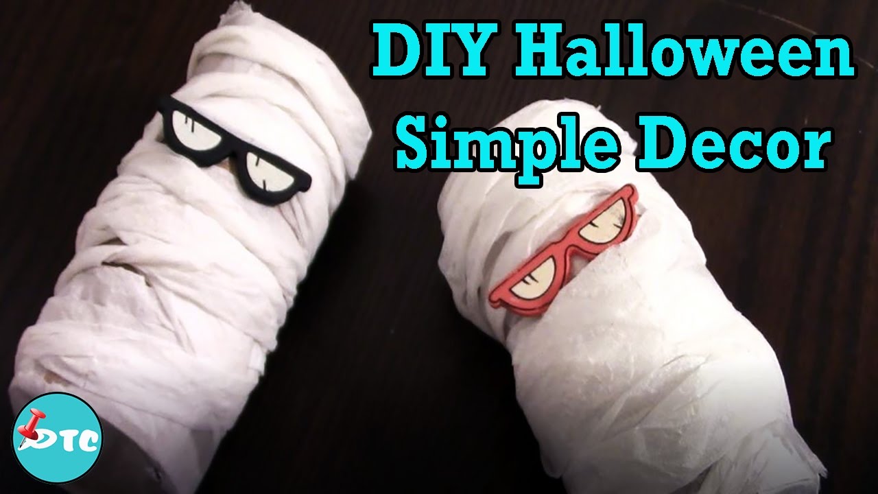 How to make simple Halloween DIY paper decorations - YouTube