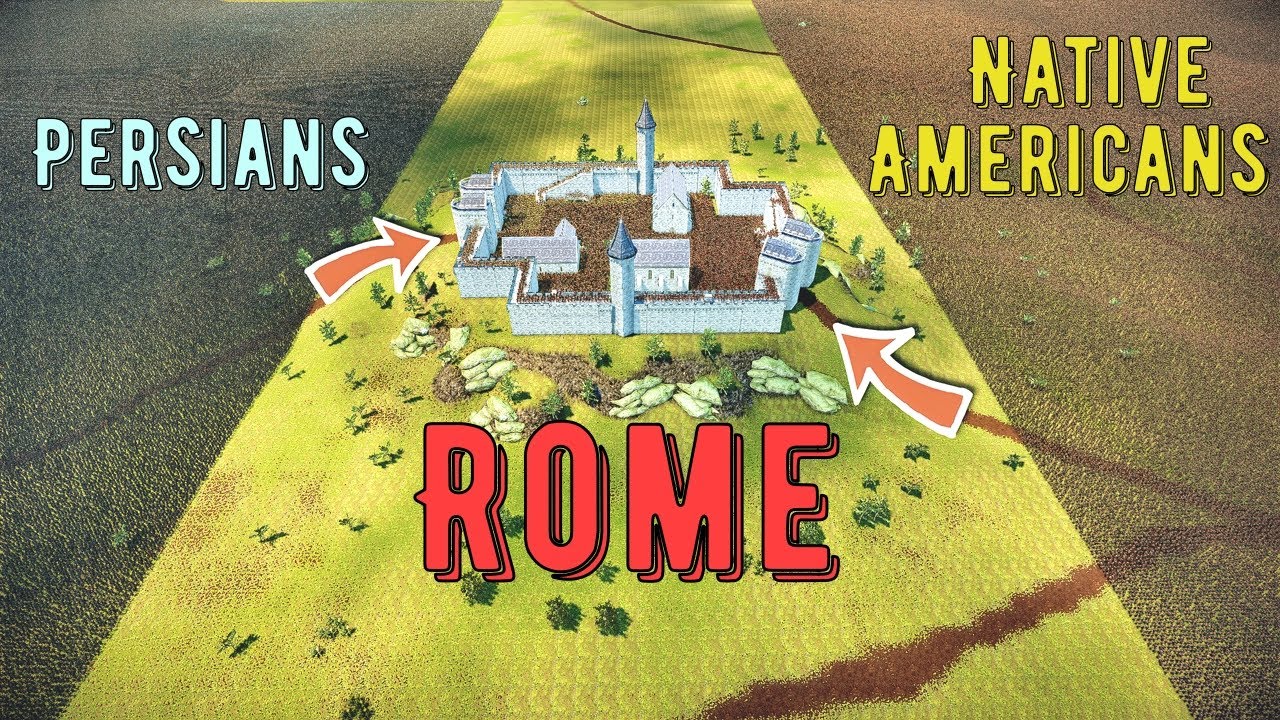 Battle For Castle: Persians vs Roman Generals vs Native Americans ...