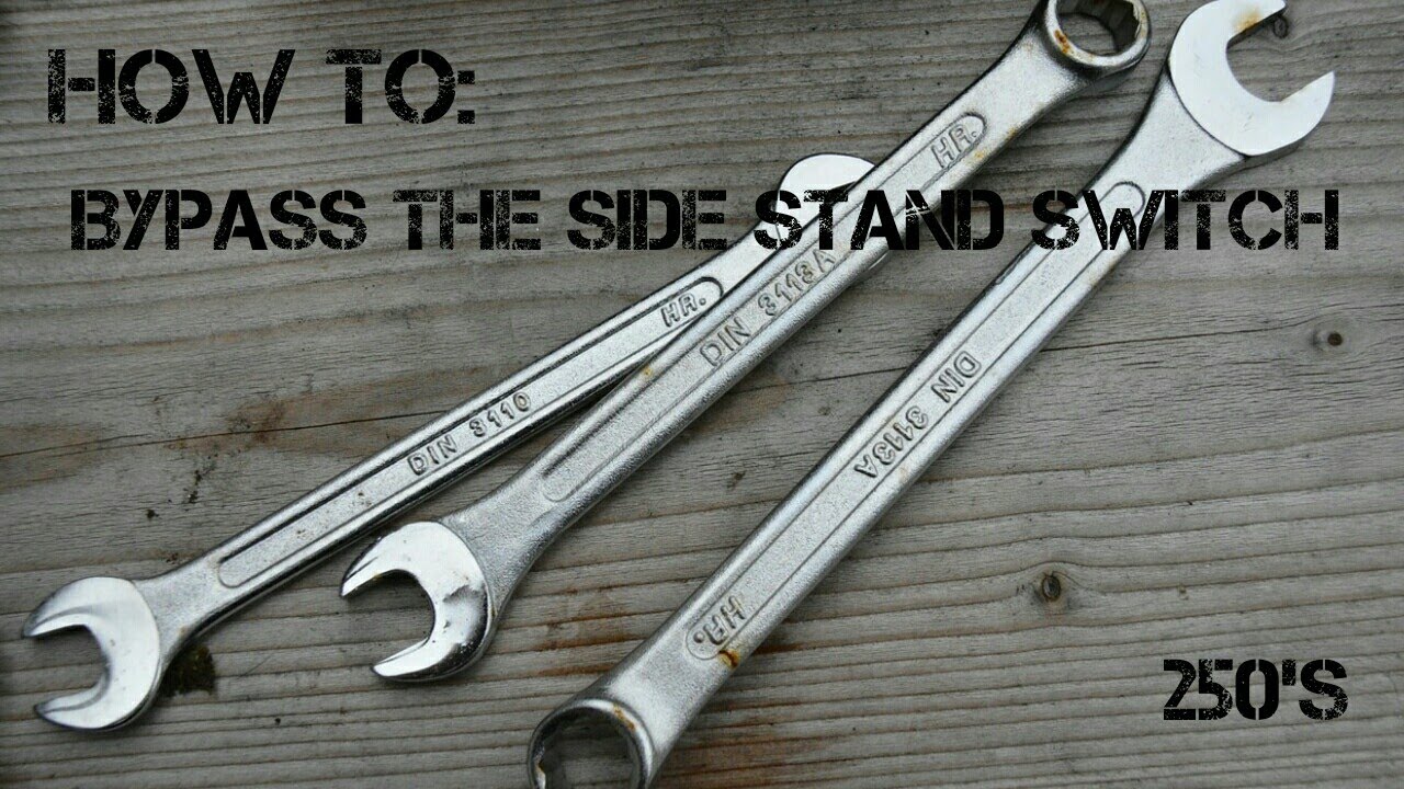 How to: Bypass the side stand switch on 250 models - YouTube